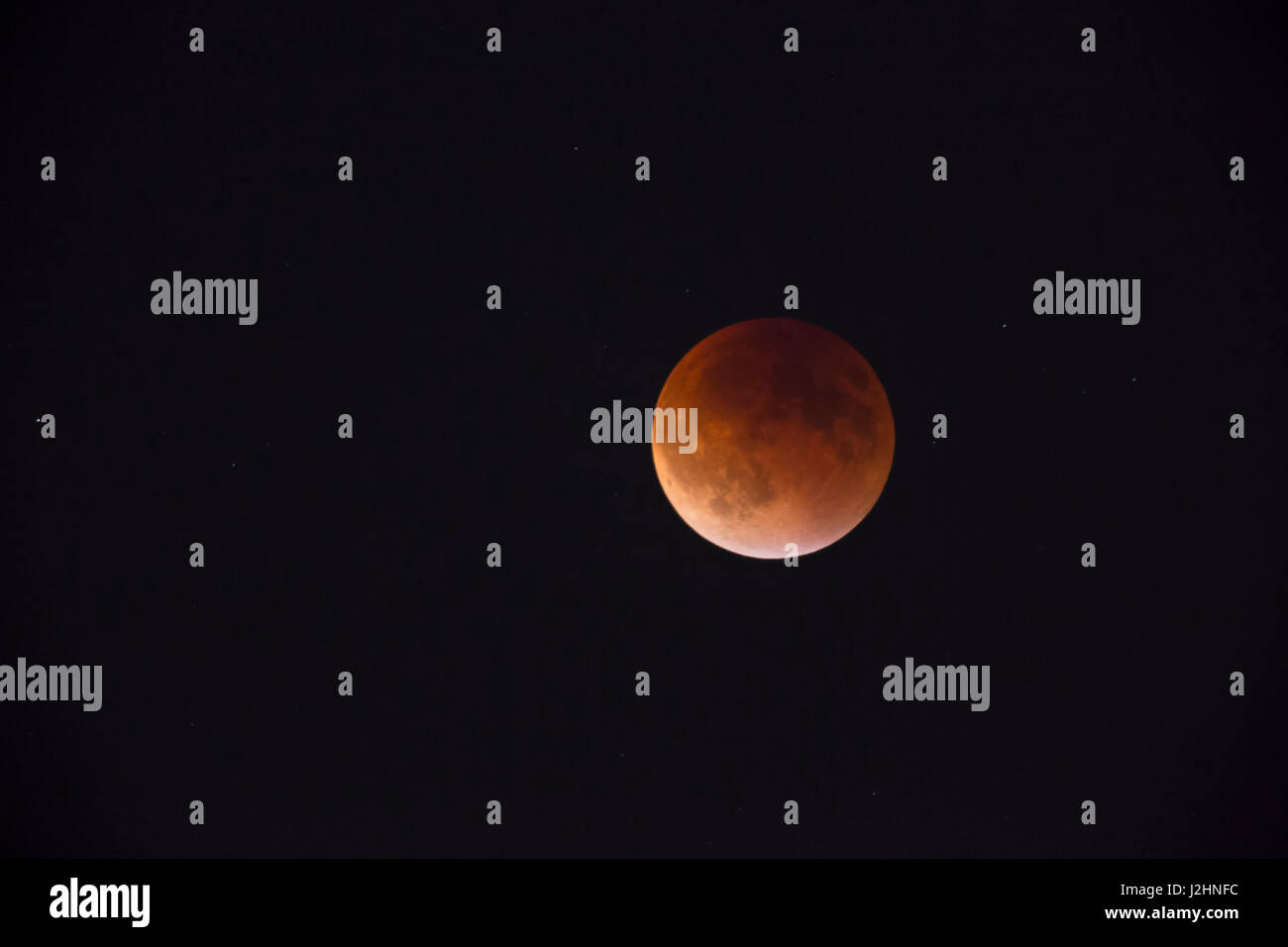 USA, Washington State, Seattle, Lunar Eclipse, total lunar eclipse ...