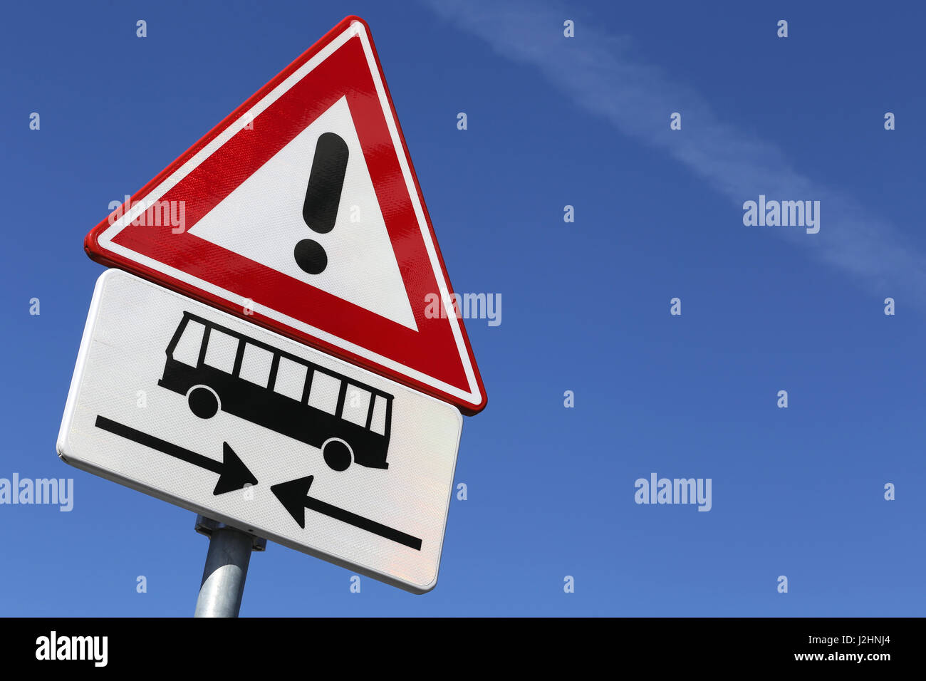 Danger ahead sign hi-res stock photography and images - Alamy