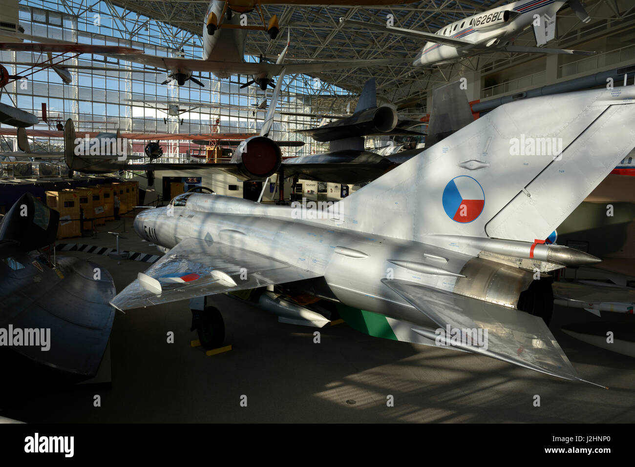 USA, Washington, Seattle. Mikoyan-Gurevich MiG-21 PFM, The Museum of ...