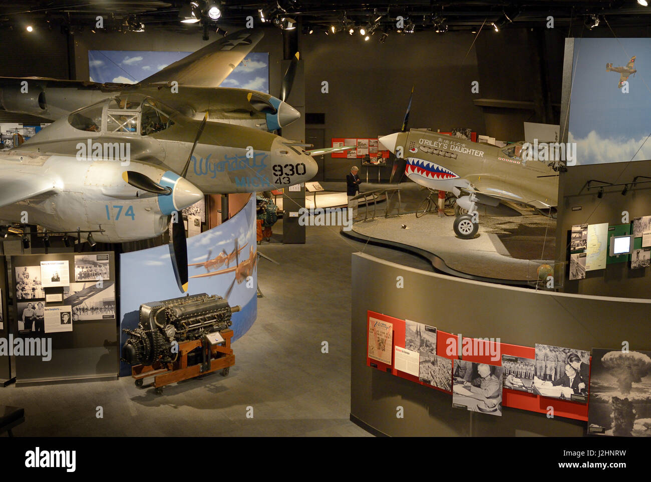USA, Washington, Seattle. World War II Gallery, The Museum of Flight ...