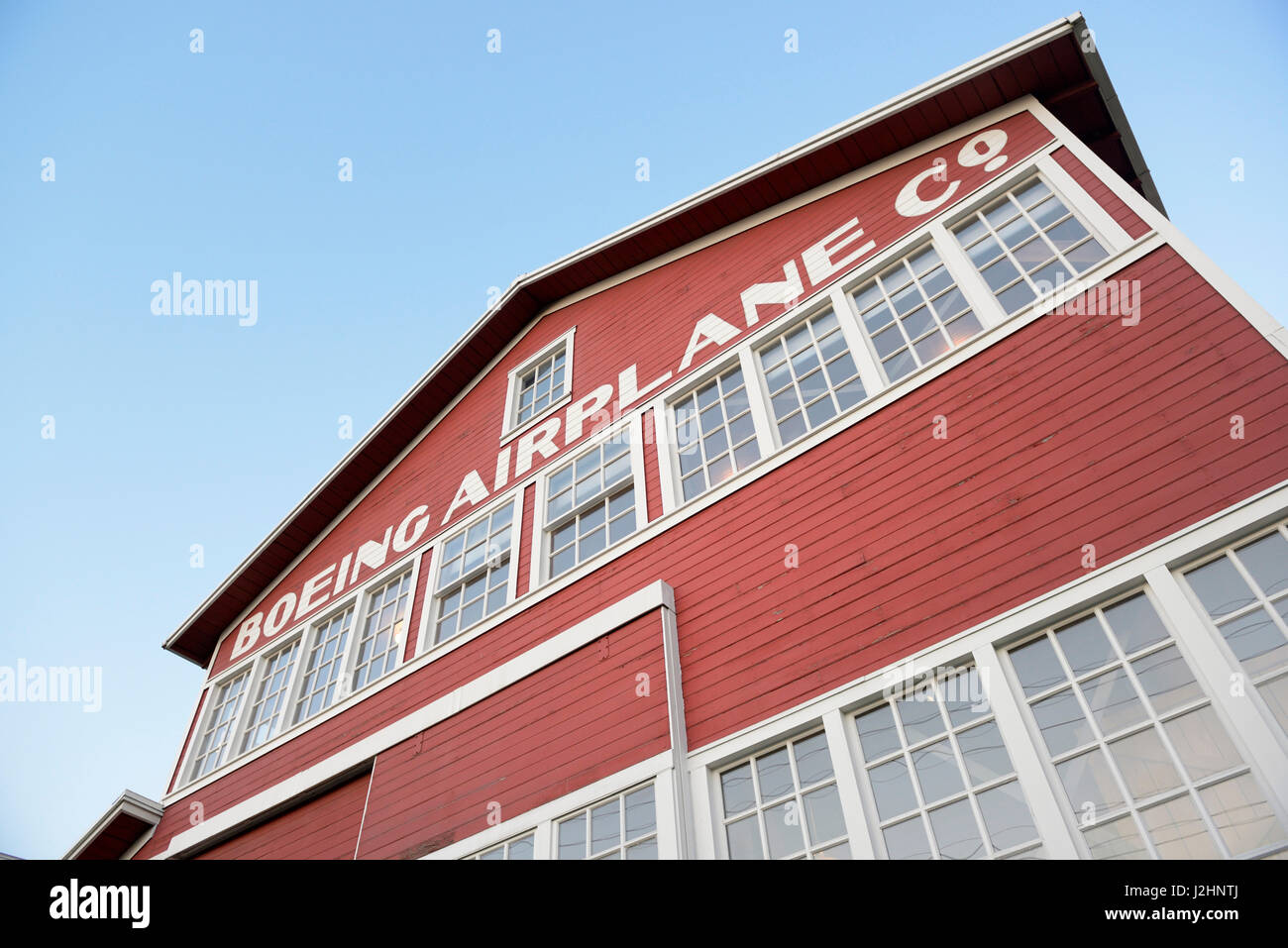 USA, Washington, Seattle. Boeing's Red Barn, The Museum of Flight ...