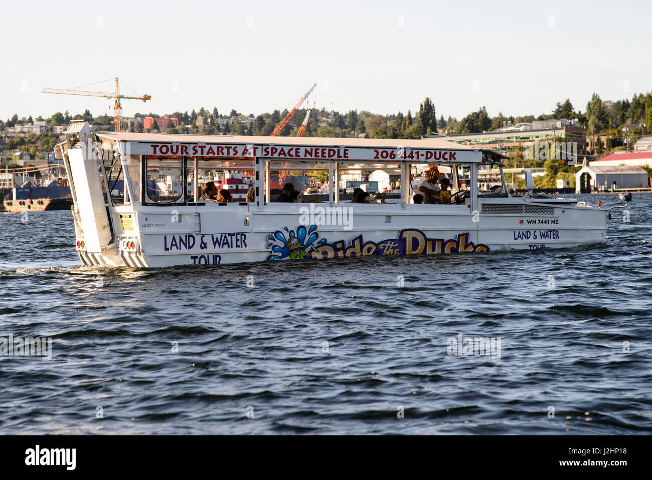 Seattle, WA. Duck Boat on Lake Union Stock Photo - Alamy