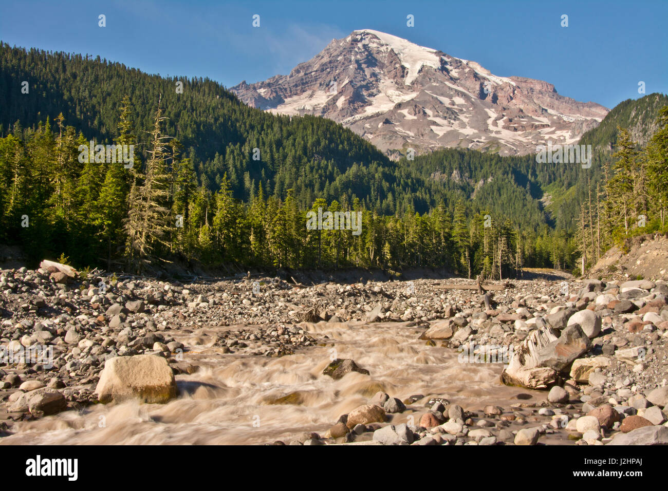 Paradise River, Mount Rainier, Mount Rainier National Park, Washington ...