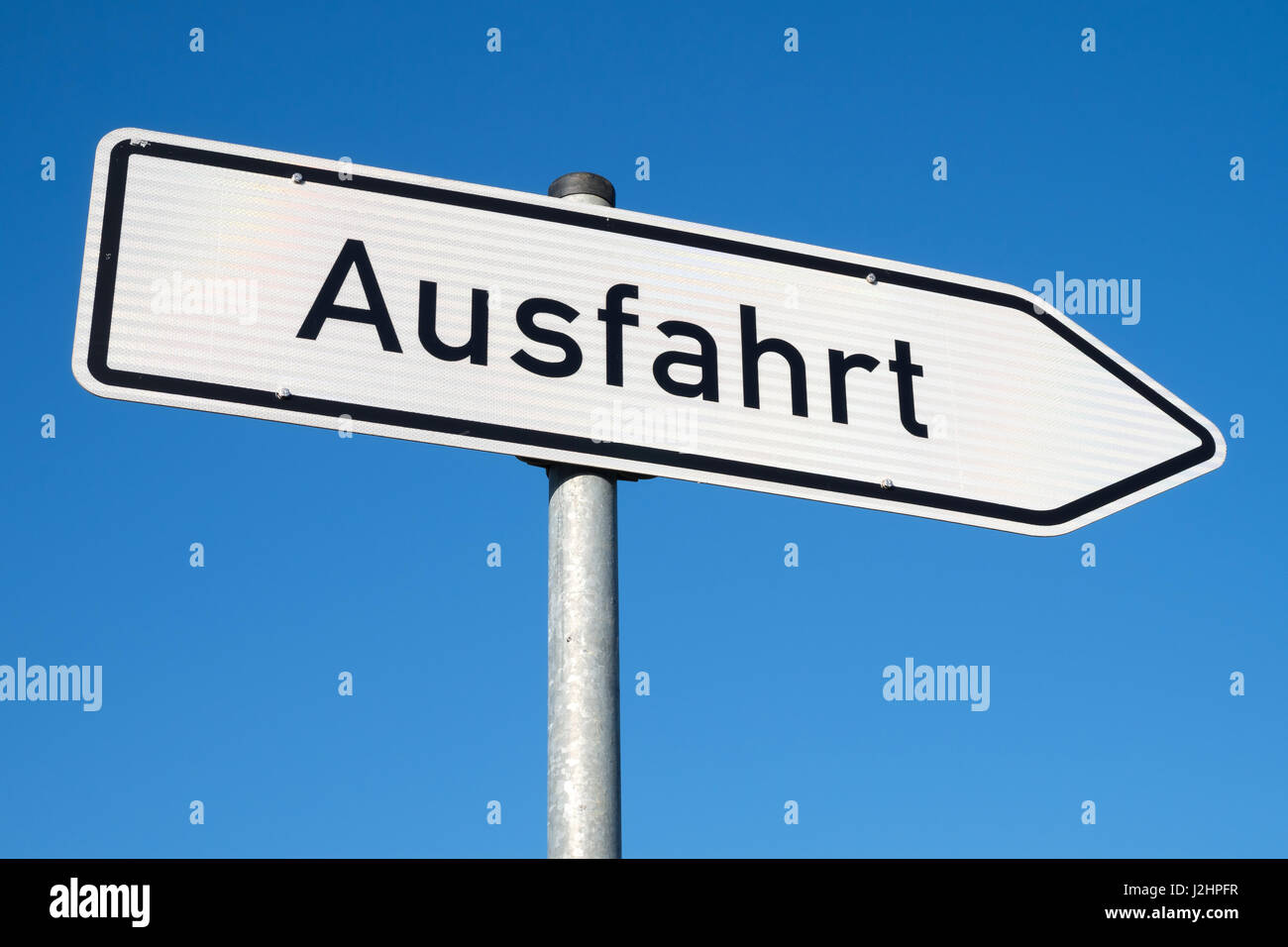 German blue exit traffic hi-res stock photography and images - Alamy