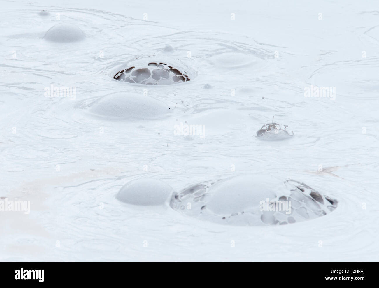 USA, Wyoming, Yellowstone National Park, Fountain Paint Pot Stock Photo ...