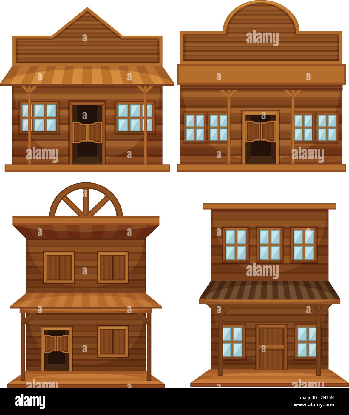 Collection of western buildings hi-res stock photography and images - Alamy