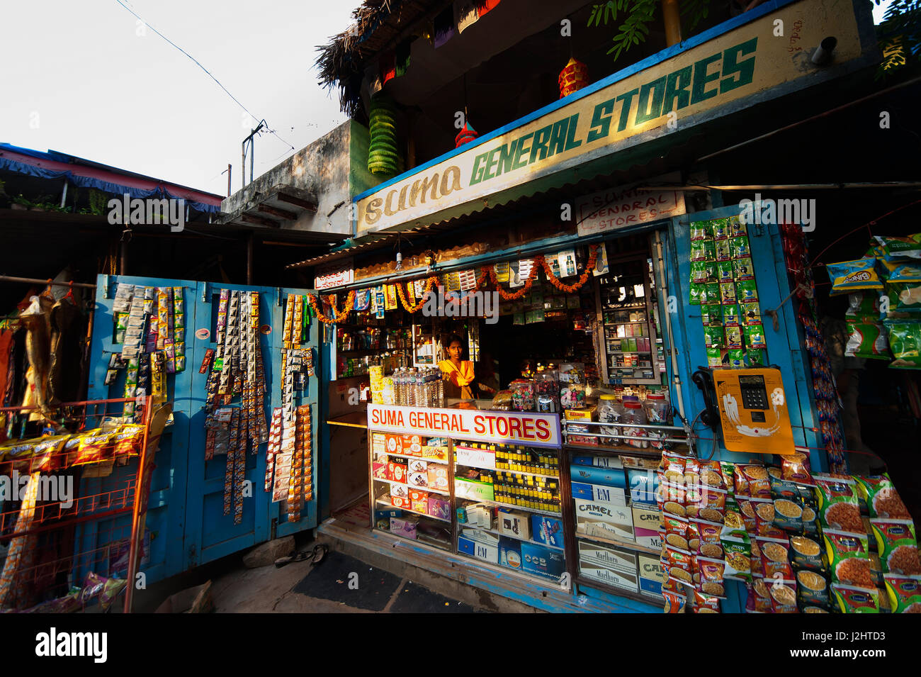 Small Shops at Hampi, Karnataka, India Stock Photo - Alamy