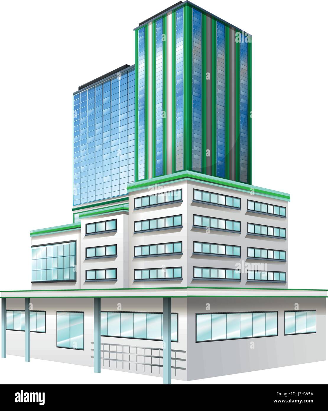 White hospital building 3d Stock Vector Images - Alamy