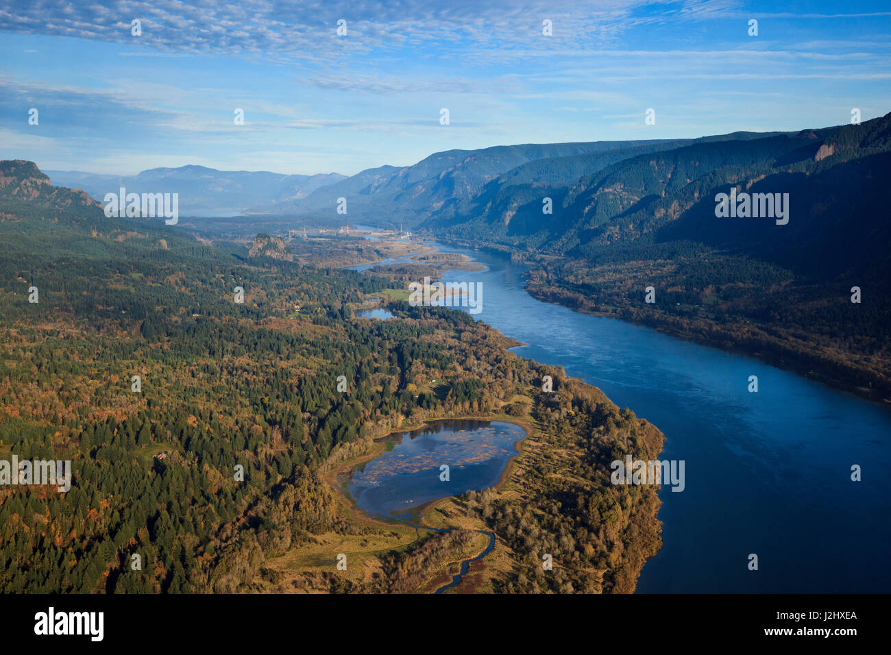 Columbia River Gorge Aerial High Resolution Stock Photography and ...