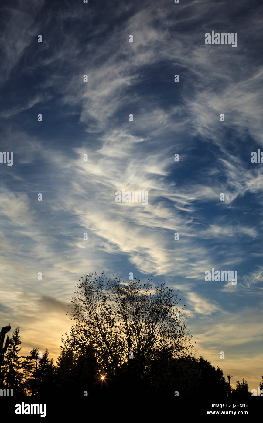 USA, Oregon, Keizer, sunset sky Stock Photo - Alamy