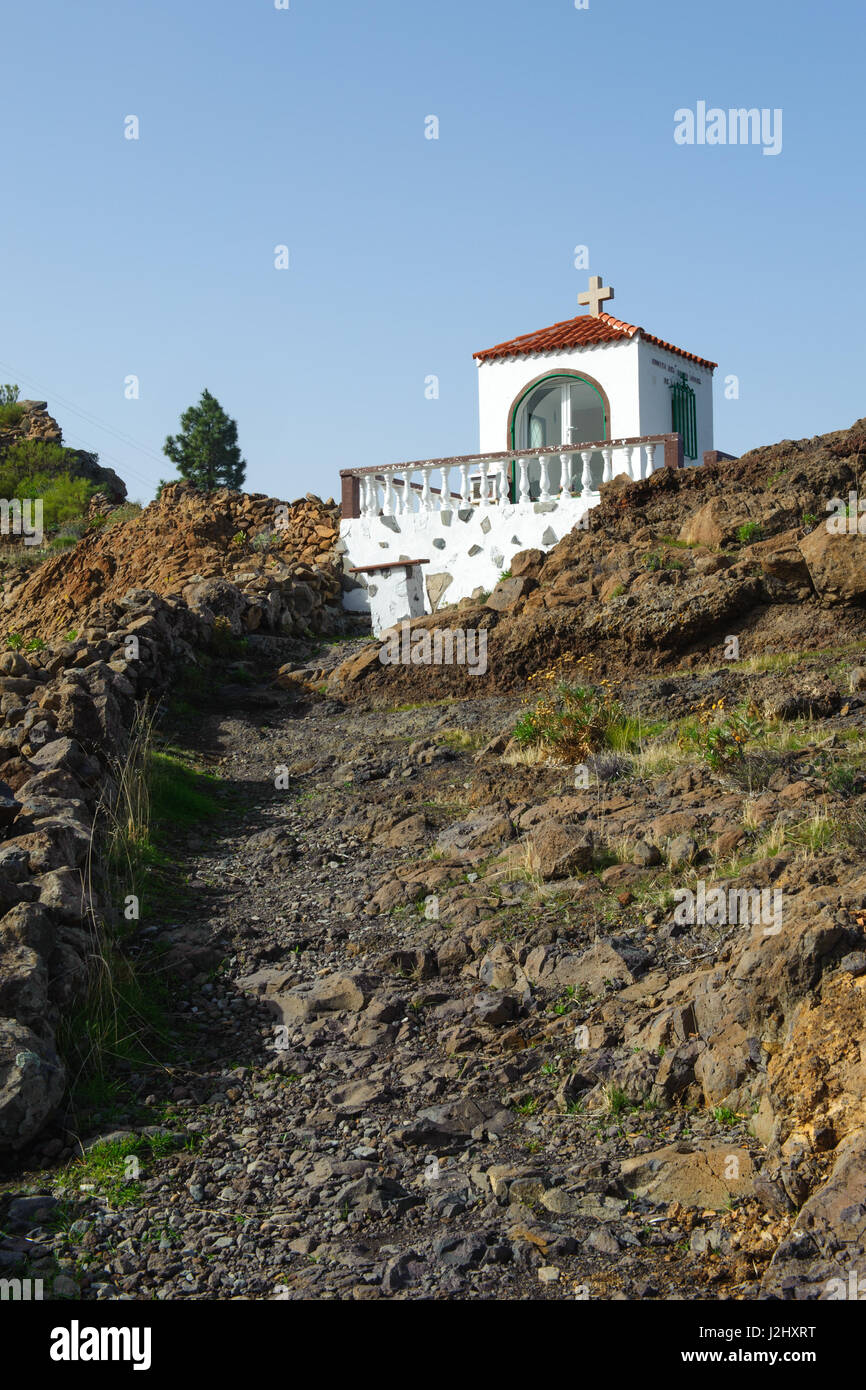Beautiful view on old church Ermita Del Santo Angel de la Guarda ...