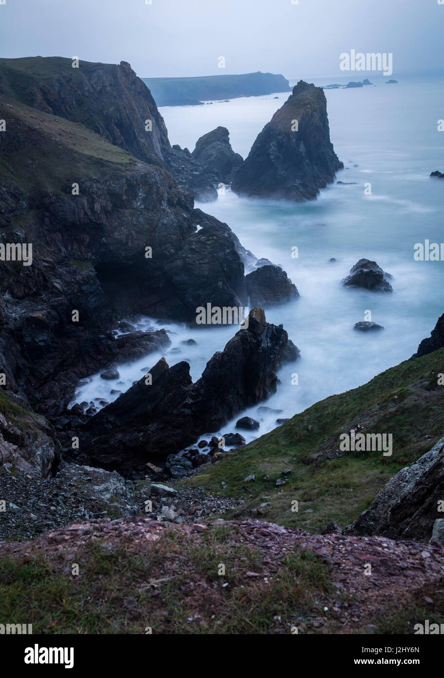 Cornwall Coastal Scene Stock Photo - Alamy
