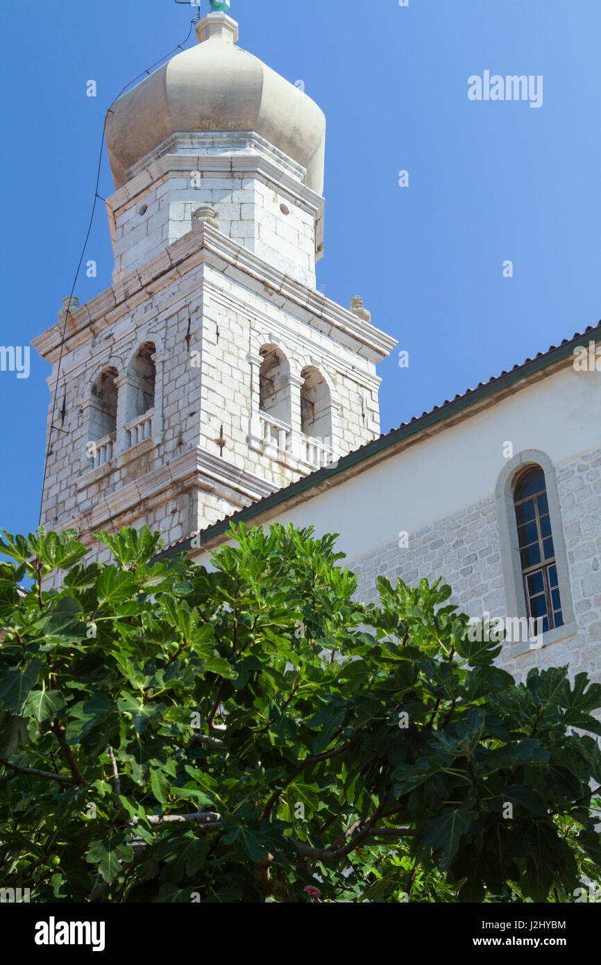Ancient stone church in Town Krk, Croatia Stock Photo - Alamy