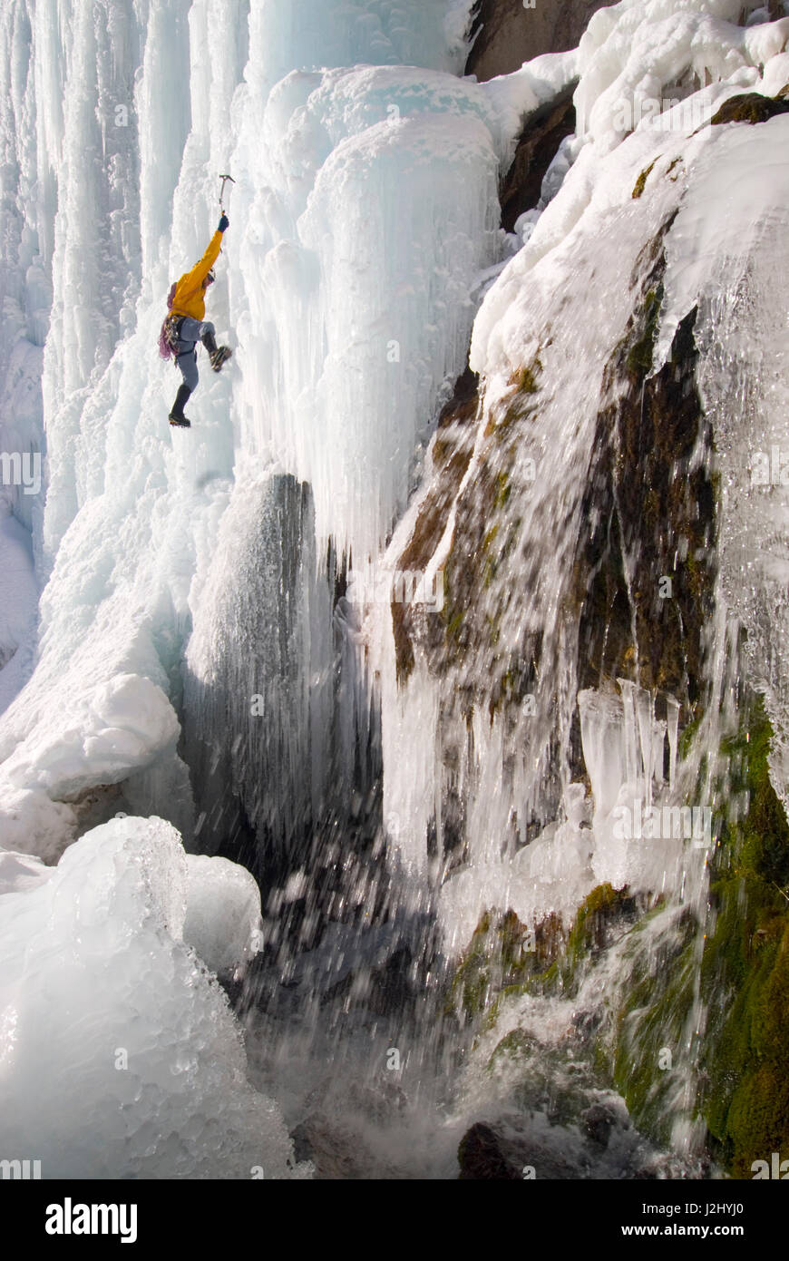 Ice Climbing Stewart Falls, Wasatch Mountains, near Provo and Sundance ...