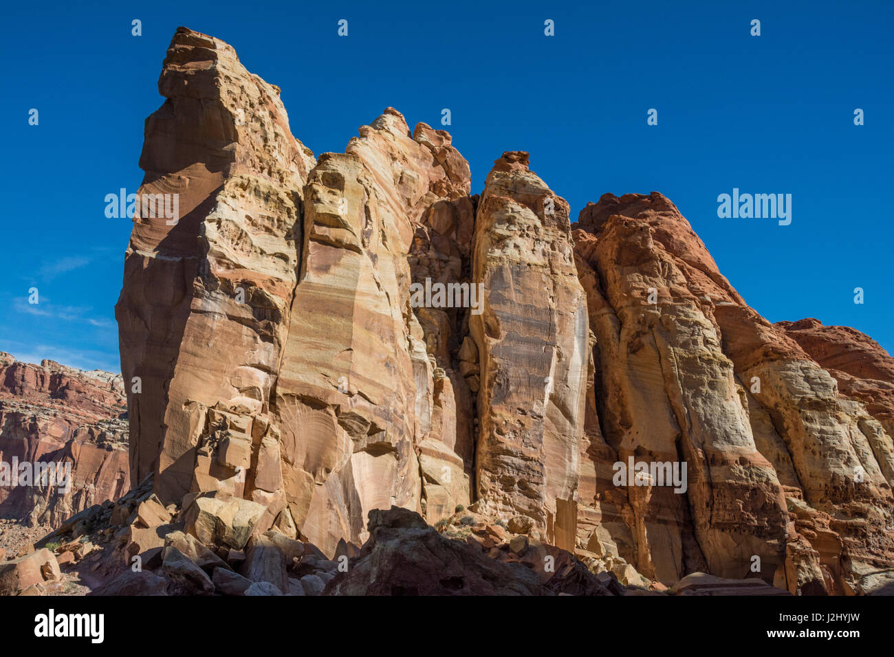 Sandstone formation in Capitol Reef National Park, Utah Stock Photo - Alamy