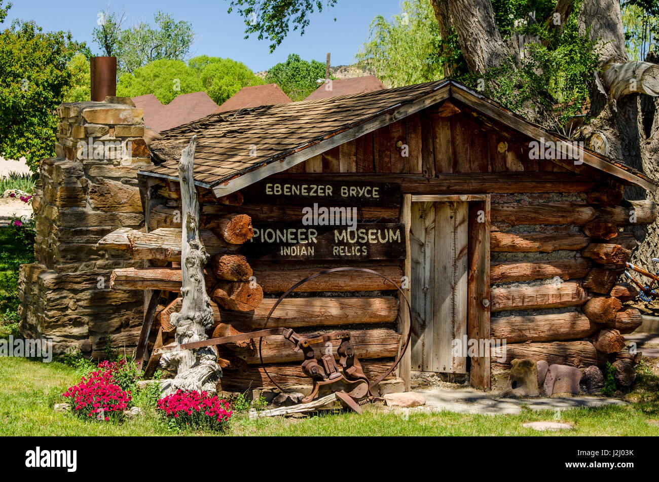 Ebenezer Bryce Cabin Pioneer Museum, Tropic, Utah, USA Stock Photo - Alamy