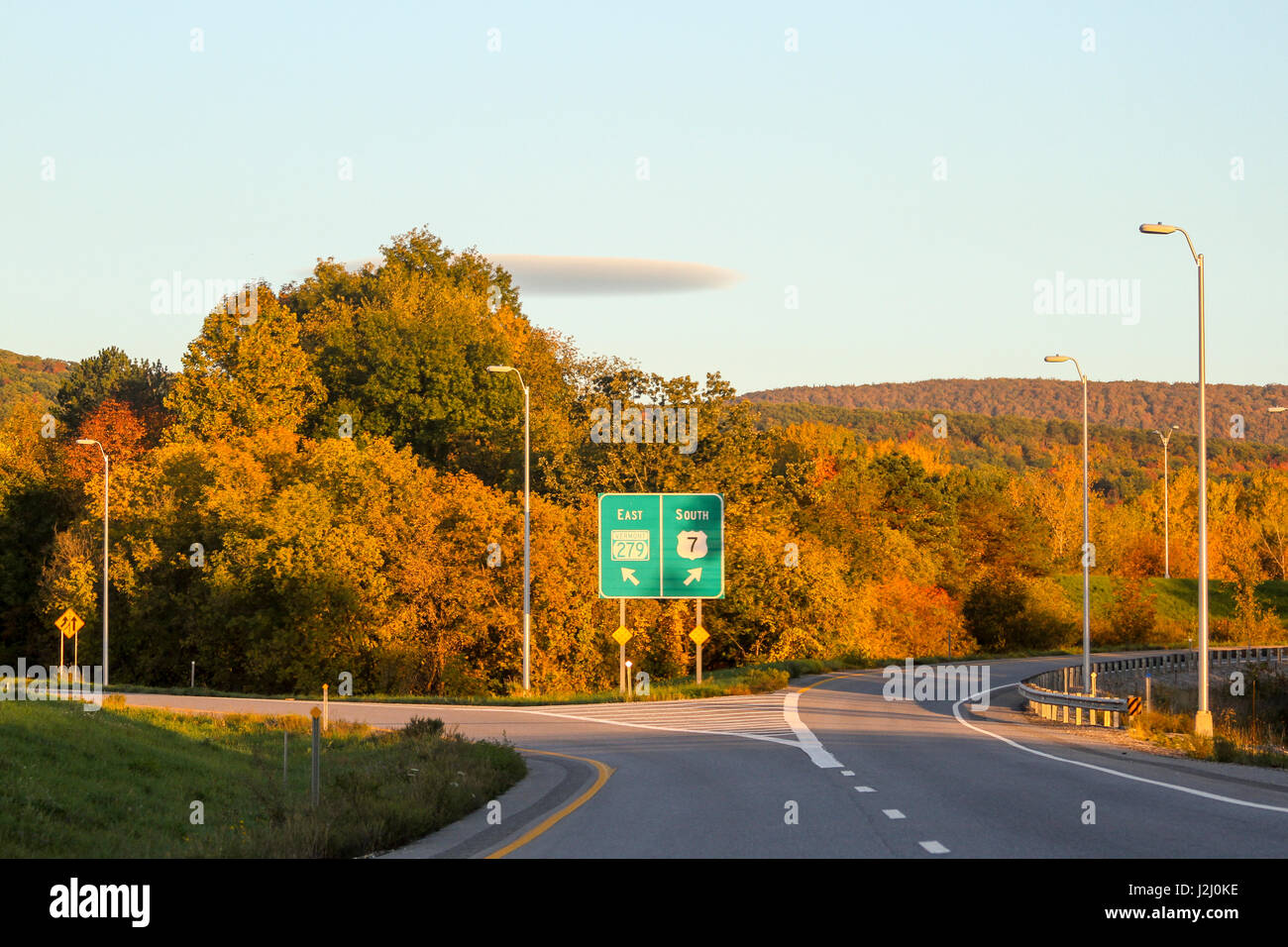Vermont highway sign hi-res stock photography and images - Alamy