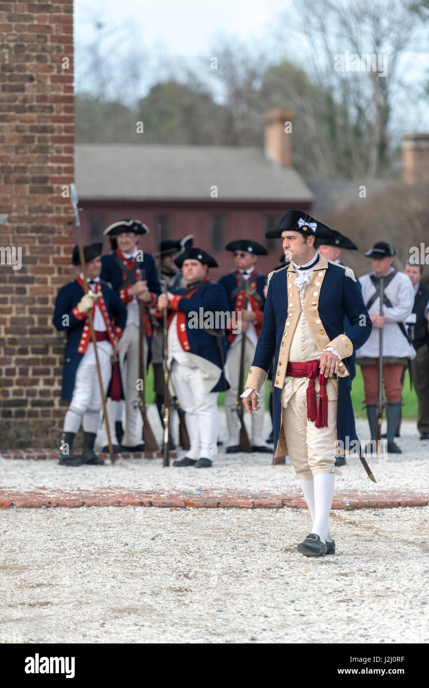 USA, Virginia, Williamsburg, Colonial Williamsburg, Revolutionary War ...