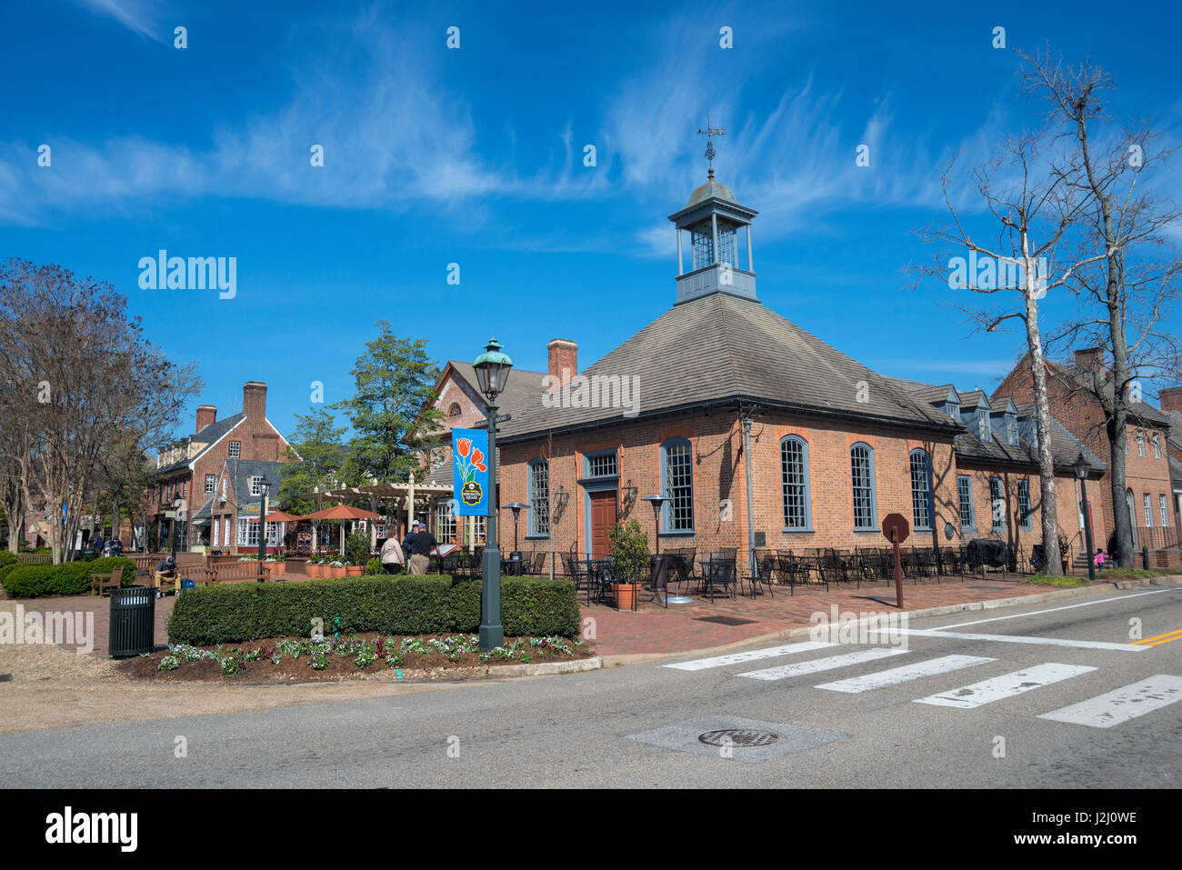 USA, Virginia, Williamsburg, Colonial Williamsburg, Merchants Square ...