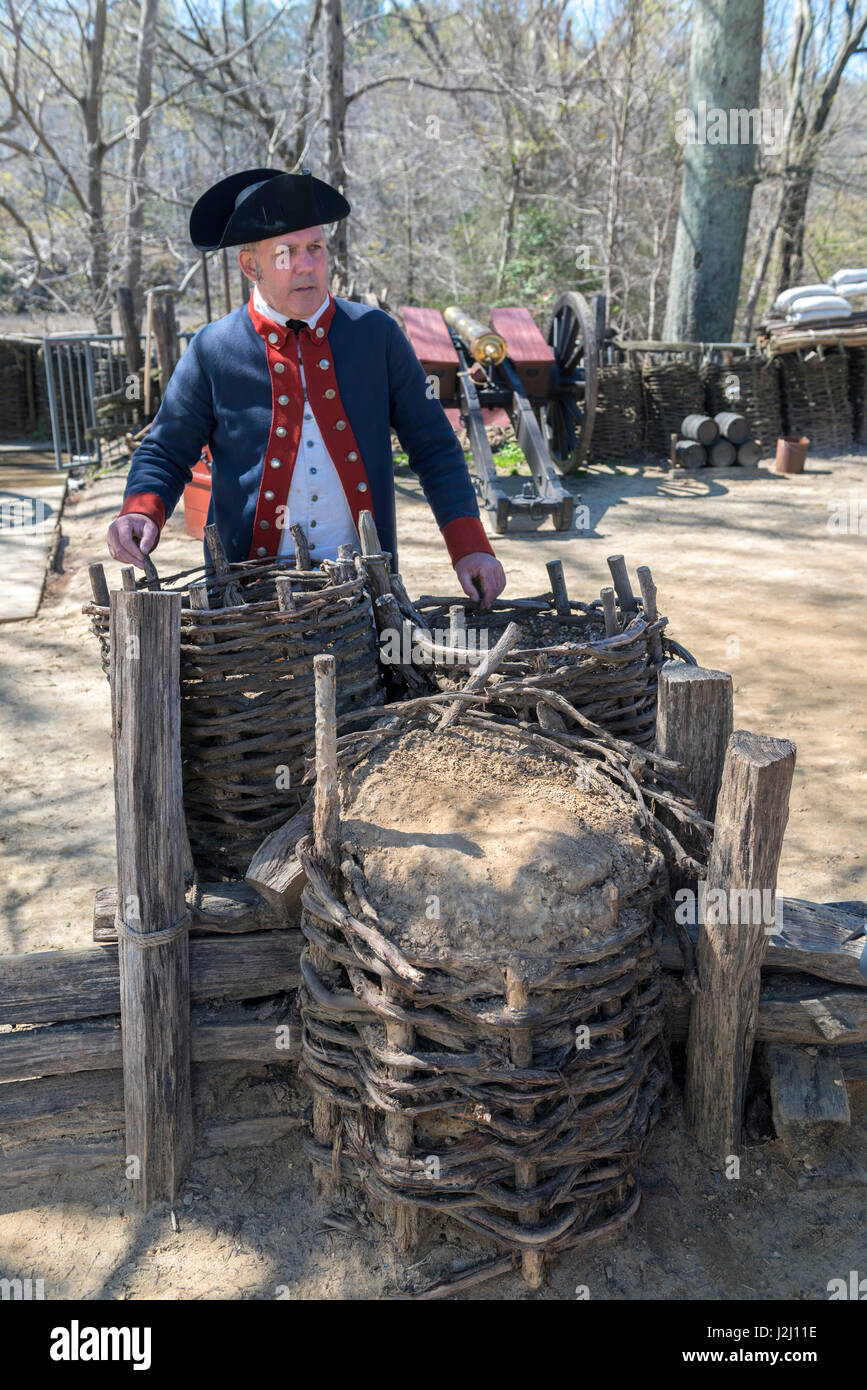 USA, Virginia, Yorktown Victory Center, Continental Army encampment ... USA, Virginia, Yorktown Victory Center, Continental Army encampment ...