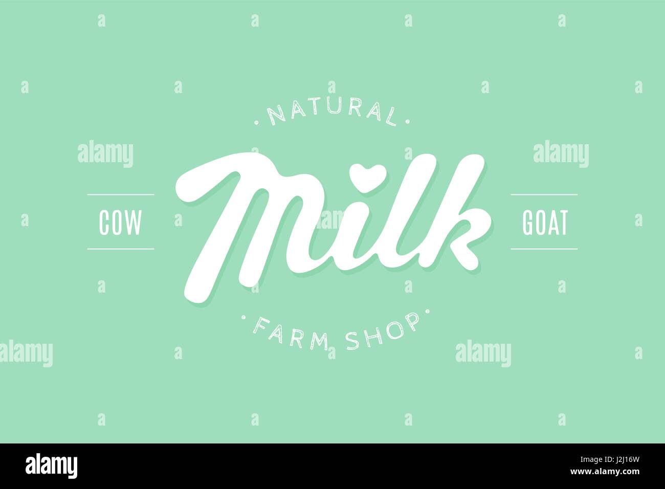 Milk hand written lettering logo hi-res stock photography and images ...