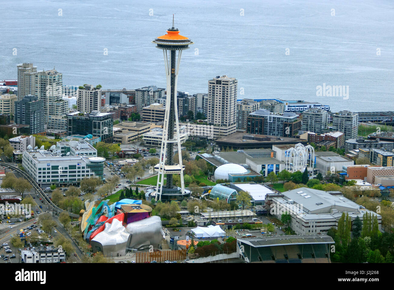Aerial view of Seattle, WA, USA Stock Photo - Alamy