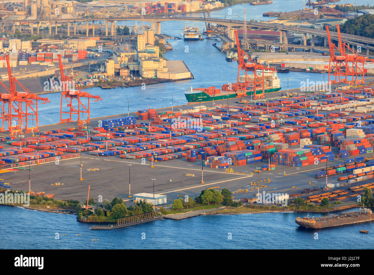 Aerial view of South Seattle, Port of Seattle, WA, USA Stock Photo - Alamy