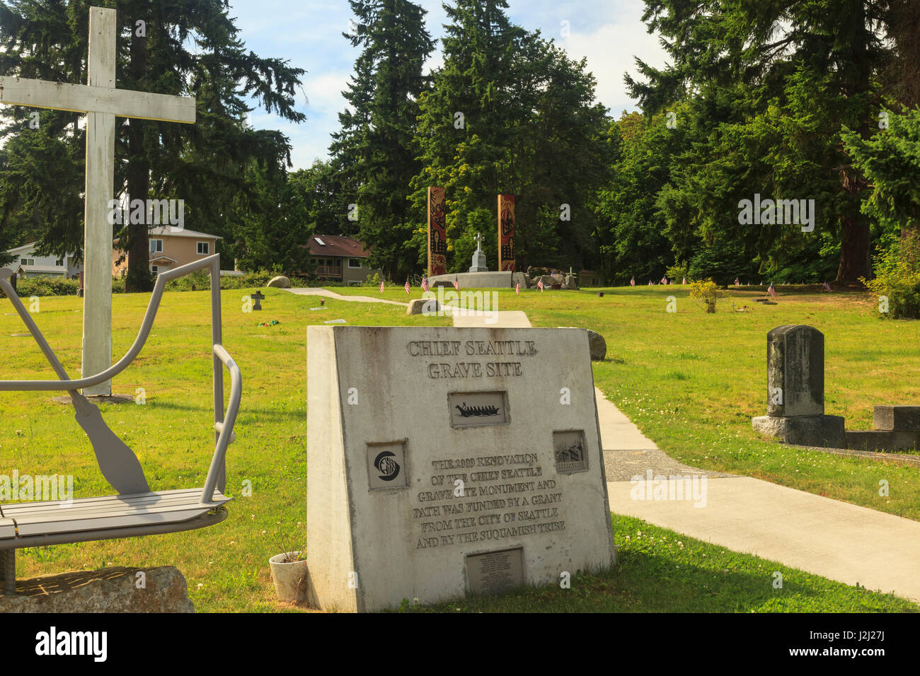 Chief sealth grave chief seattle hi-res stock photography and images ...