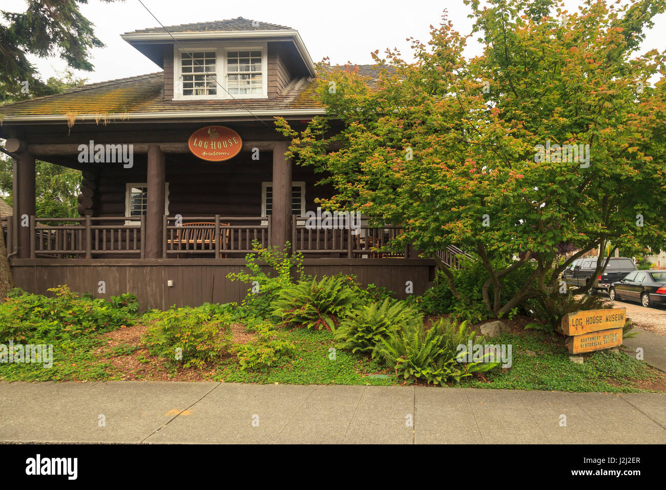 1904 log house museum hi-res stock photography and images - Alamy