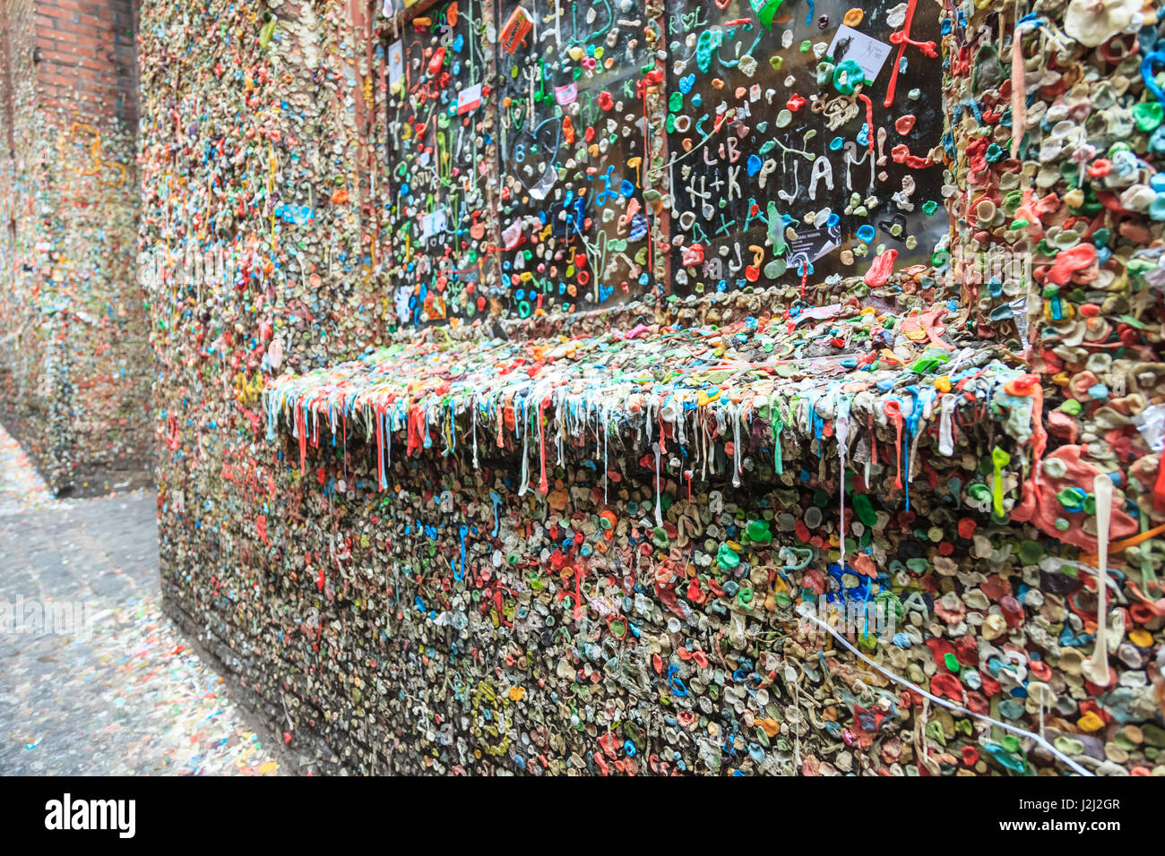 Gum Wall, Pike Street Public Market, Seattle, WA Stock Photo - Alamy