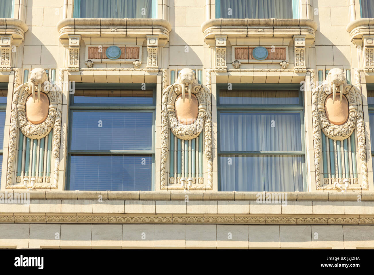 Walrus Details on the Arctic Building, Cherry Street, Pioneer Square ...