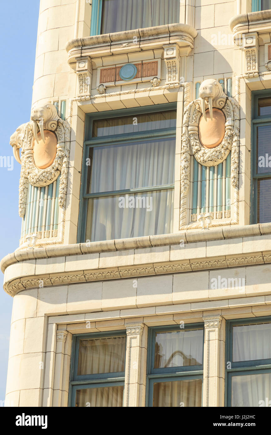 Walrus Details on the Arctic Building, Cherry Street, Pioneer Square ...