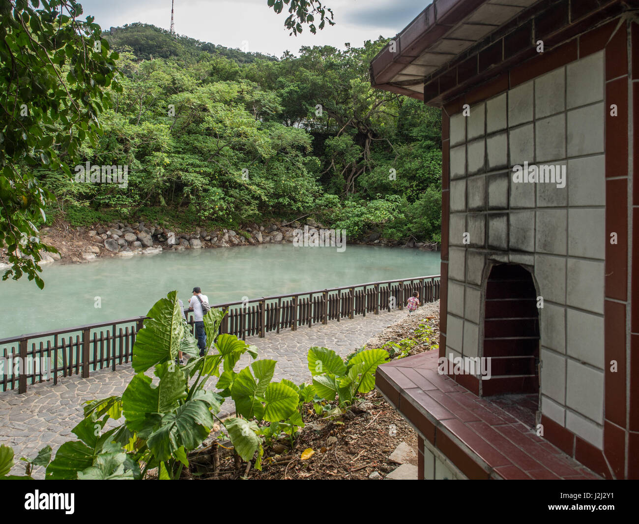 Xinbeitou, Taiwan - October 06, 2016: The natural hot springs of ...