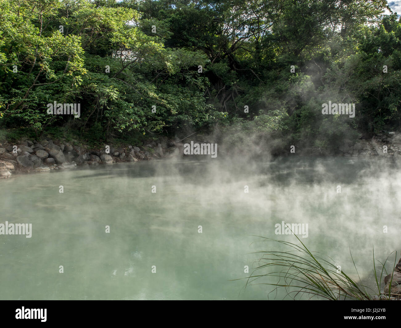 Xinbeitou, Taiwan - October 06, 2016: The natural hot springs of ...