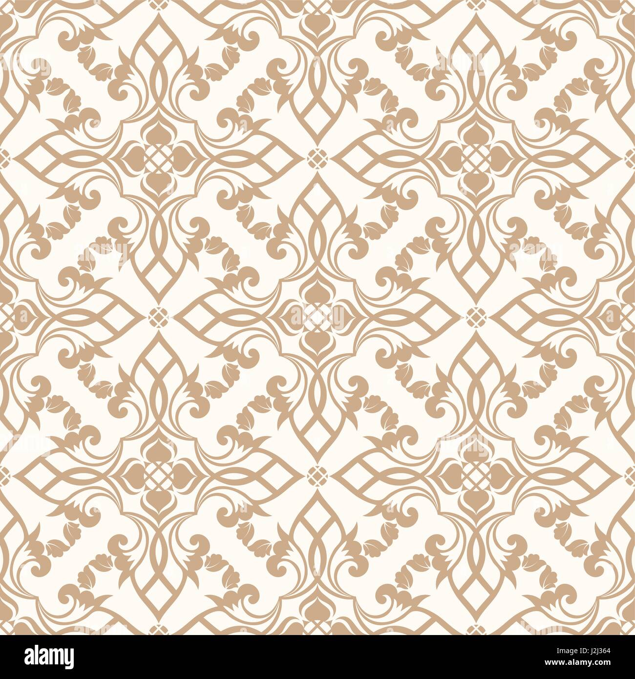 Vector seamless pattern. Luxury elegant texture of baroque style ...