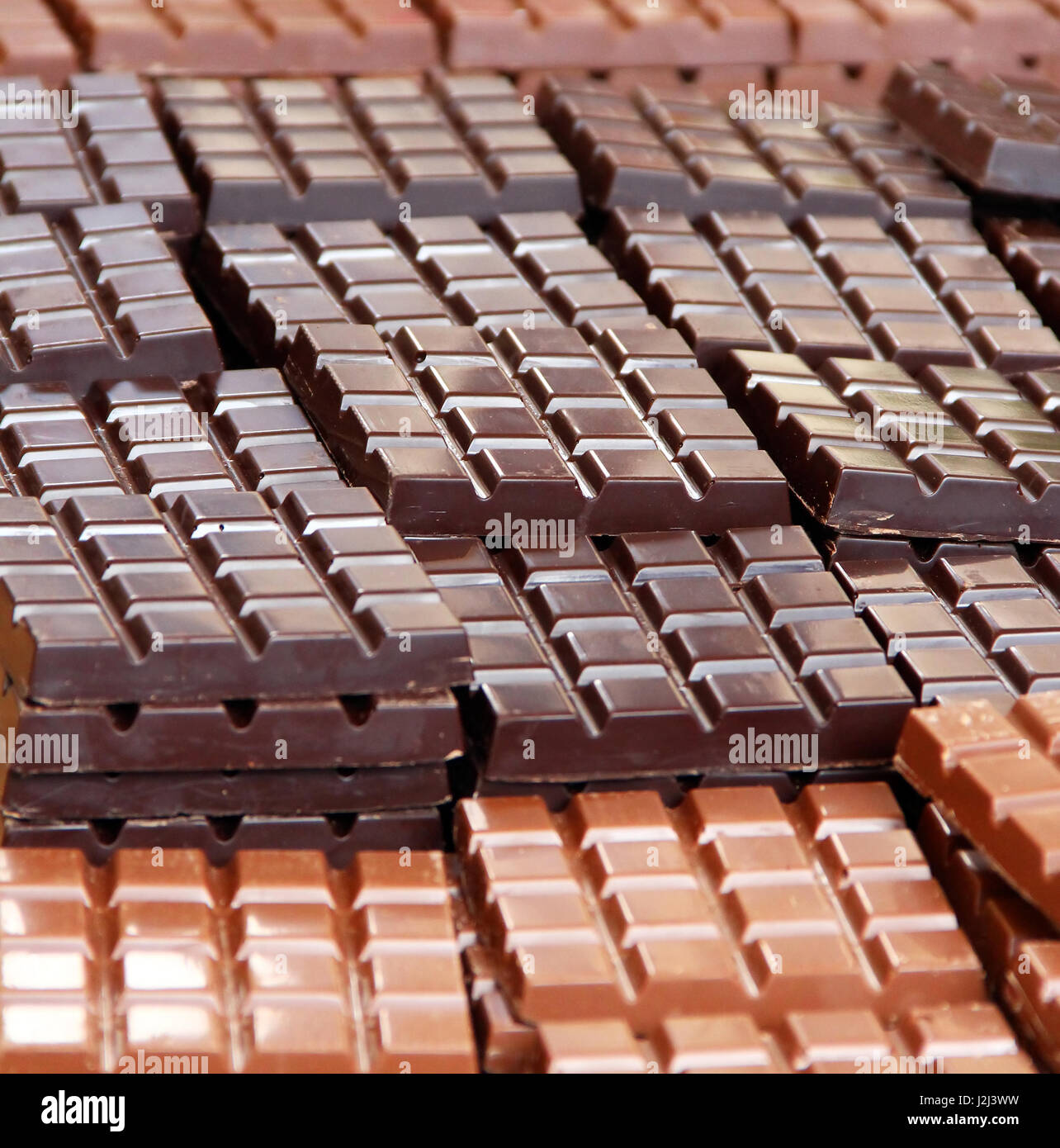 Assortment stack dark milk hi-res stock photography and images - Alamy