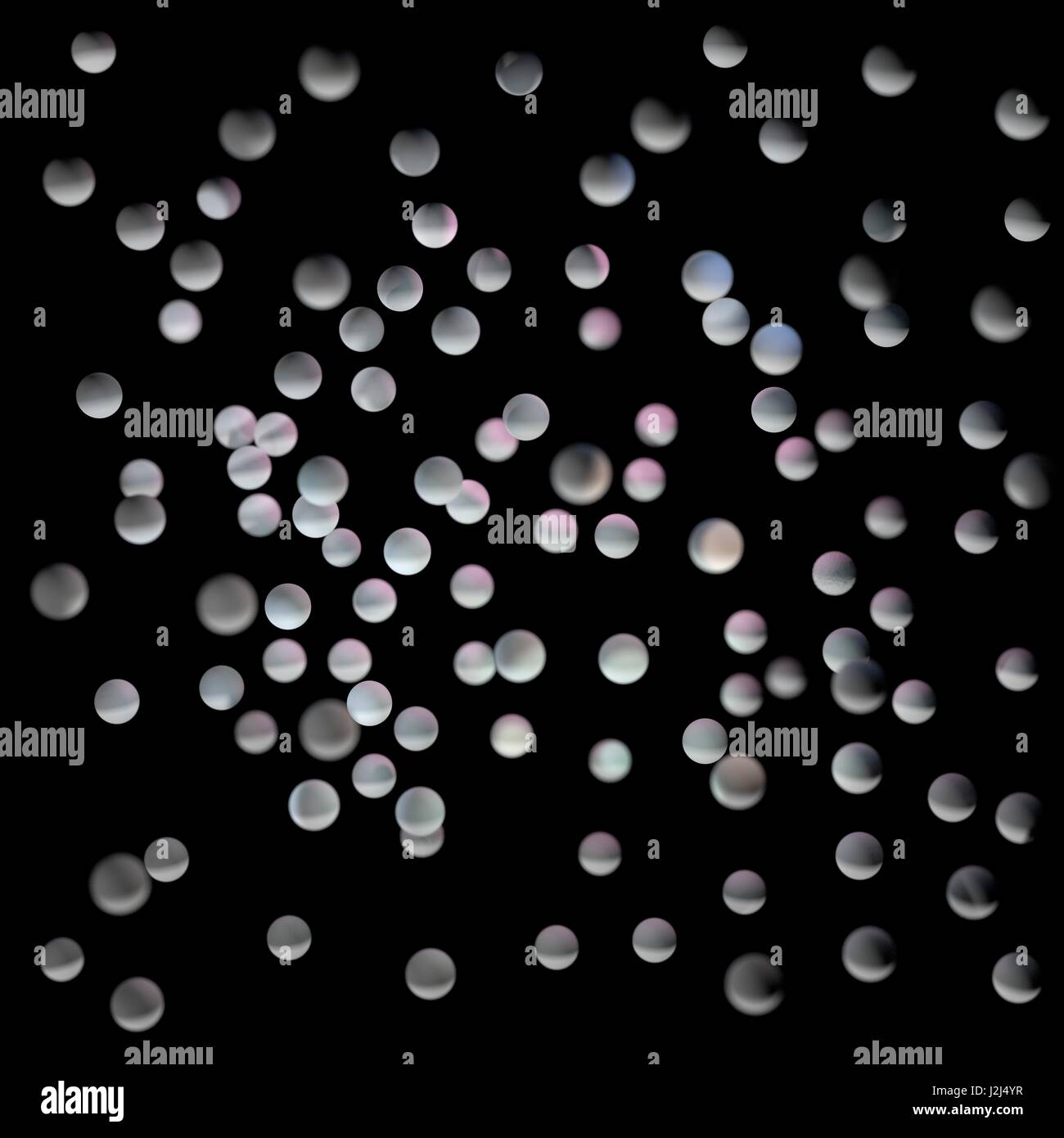 Computer illustration of nanoparticles in a liquid or gas Stock Photo ...