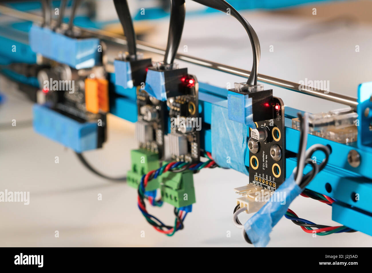 Stepper motor on industrial machine Stock Photo - Alamy