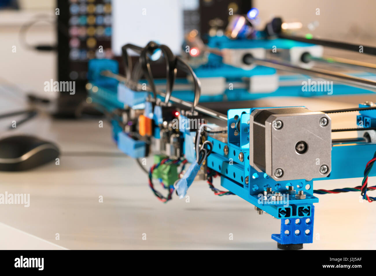 Stepper motor on industrial machine Stock Photo - Alamy