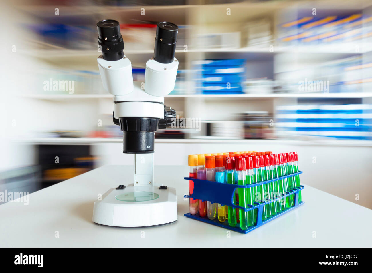 Lab test tubes microscope hi-res stock photography and images - Alamy