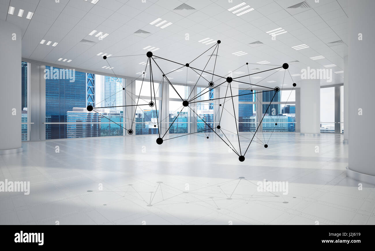 Networking and wireless connection as concept for effective modern ...