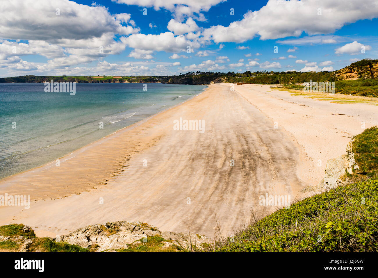 Idyllic coastal views from across the St Austell Bay area in Cornwall ...