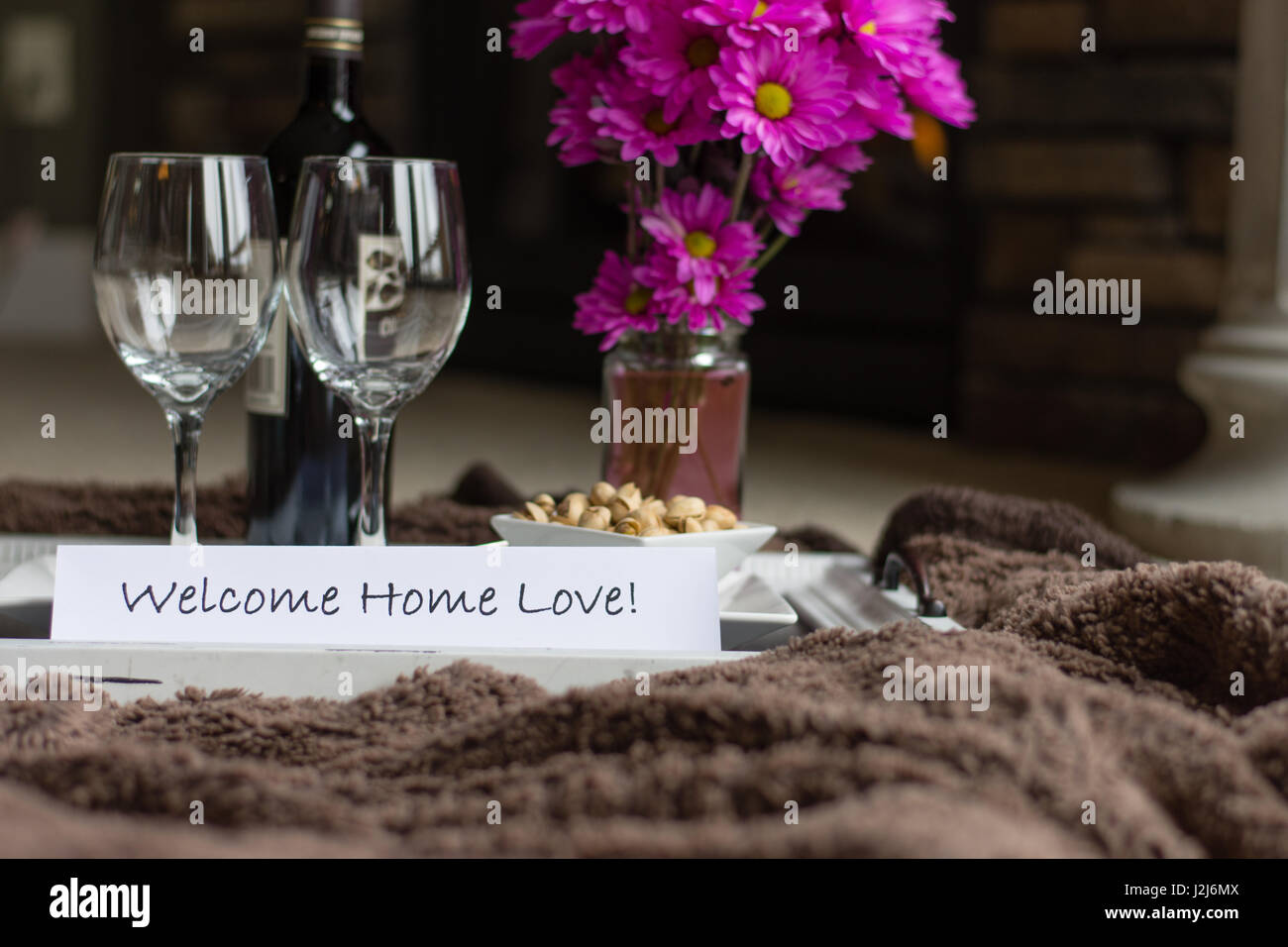 Welcome Home Love! Stock Photo - Alamy
