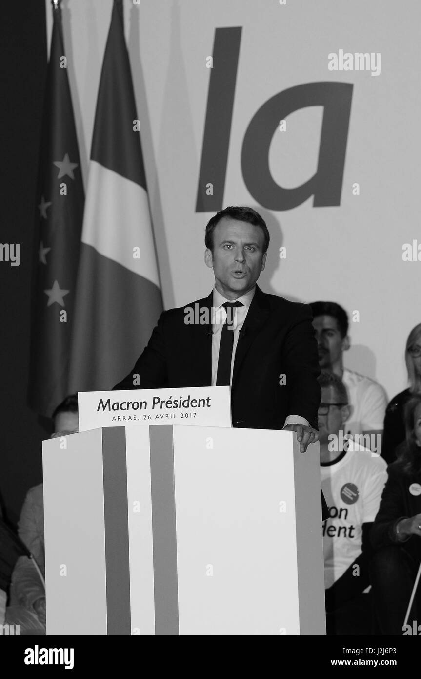 President emmanuel macron Black and White Stock Photos & Images - Alamy