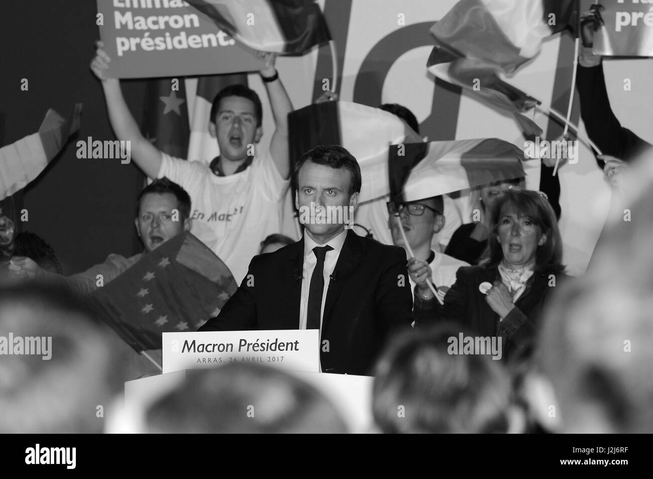 President emmanuel macron Black and White Stock Photos & Images - Alamy