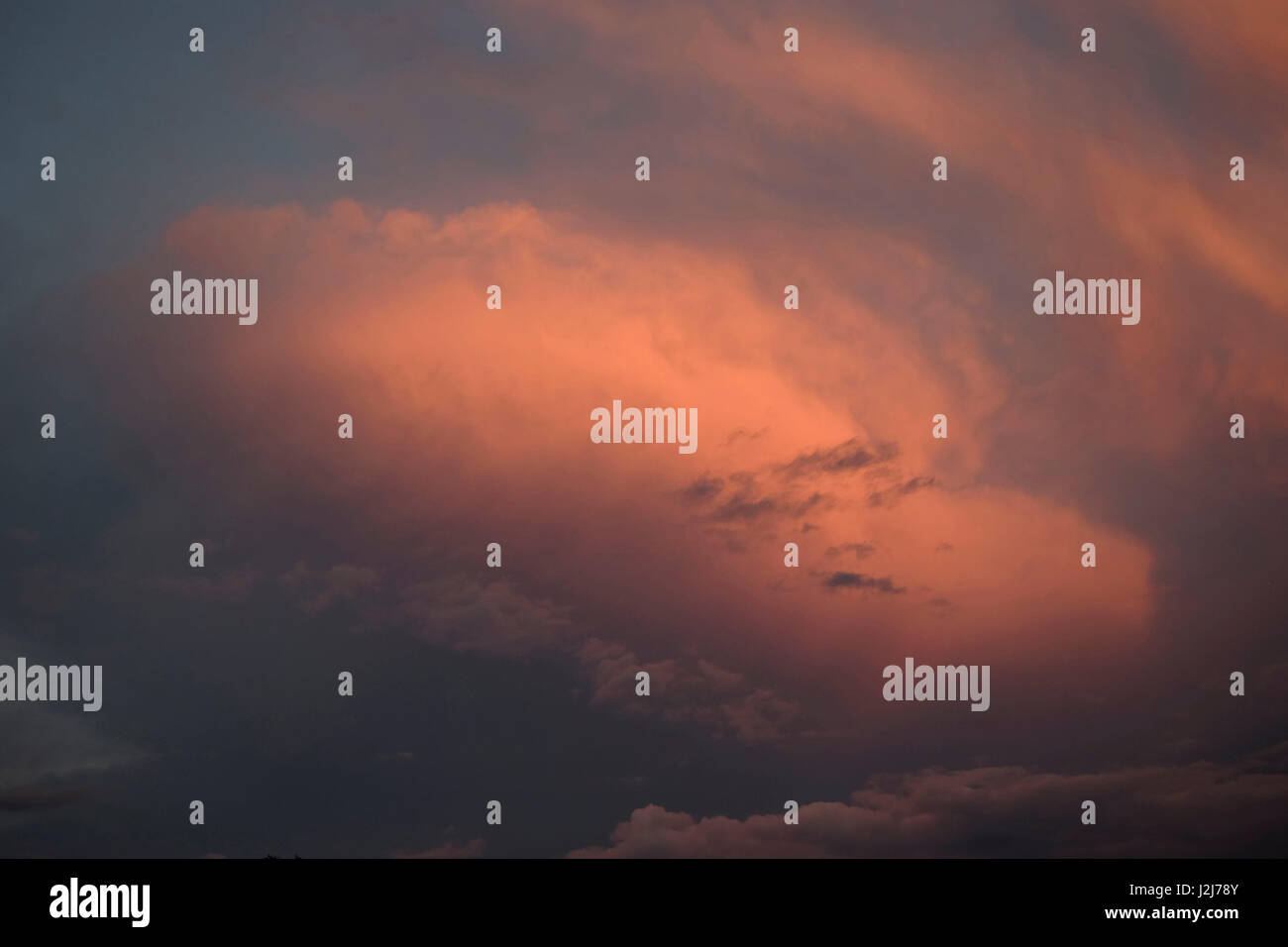 Clouds, sky, evening sky, pink, weather Stock Photo - Alamy