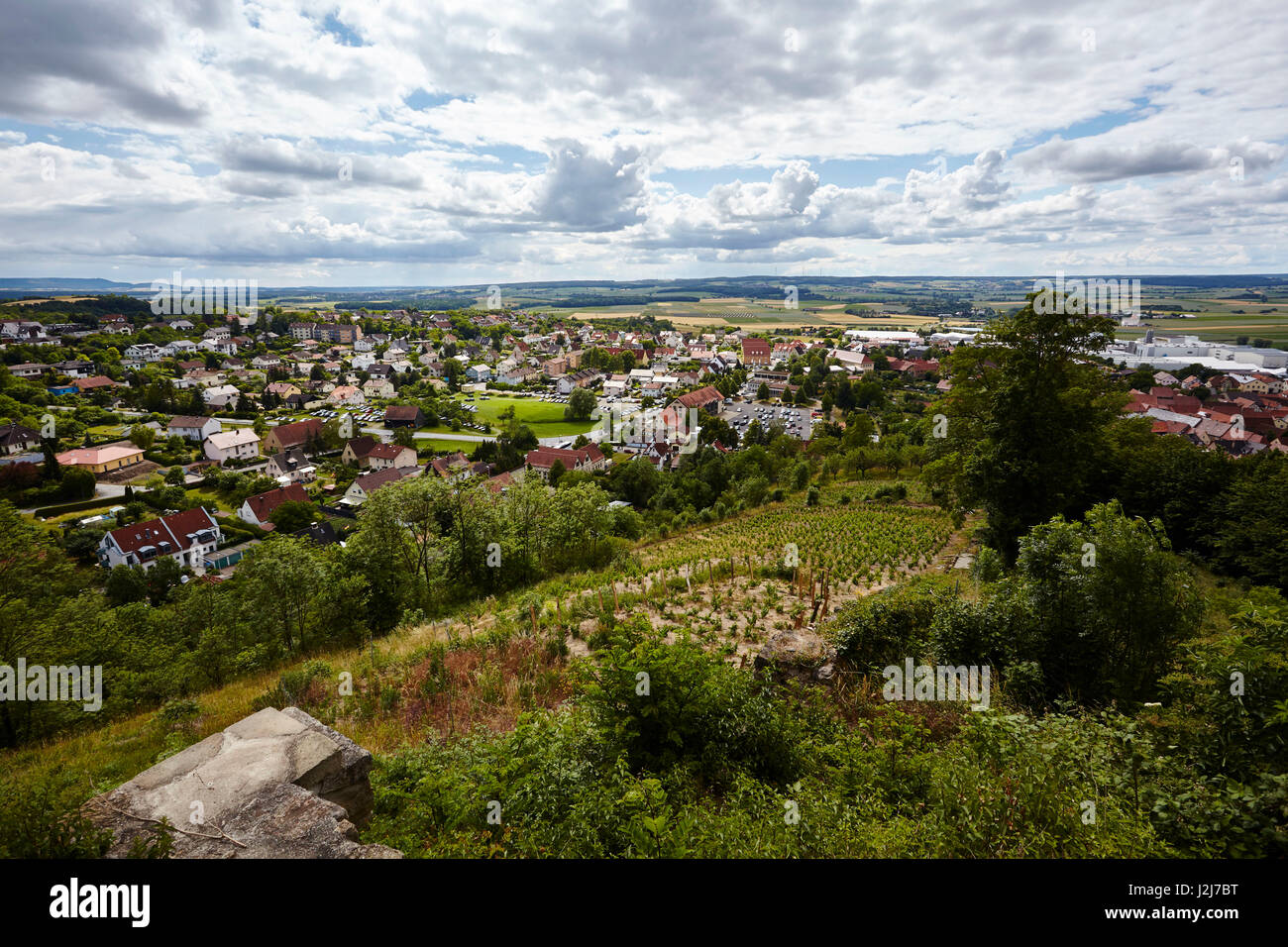 View from Schloss Königsberg (Castle) to the Königsberg (city), rural ...