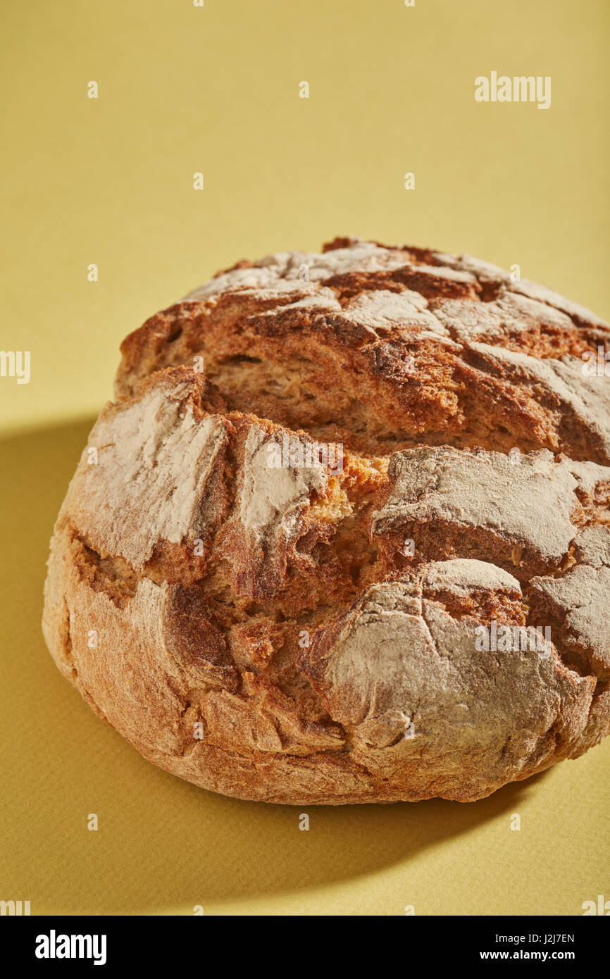 a whole loaf Portuguese corn and wheat bread Stock Photo - Alamy