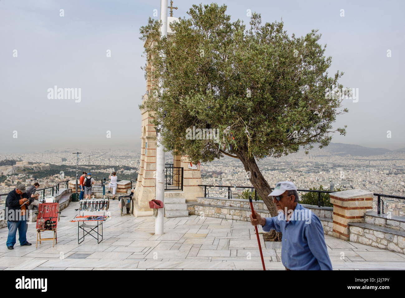 panorama terrace in Athens, Greece Stock Photo - Alamy