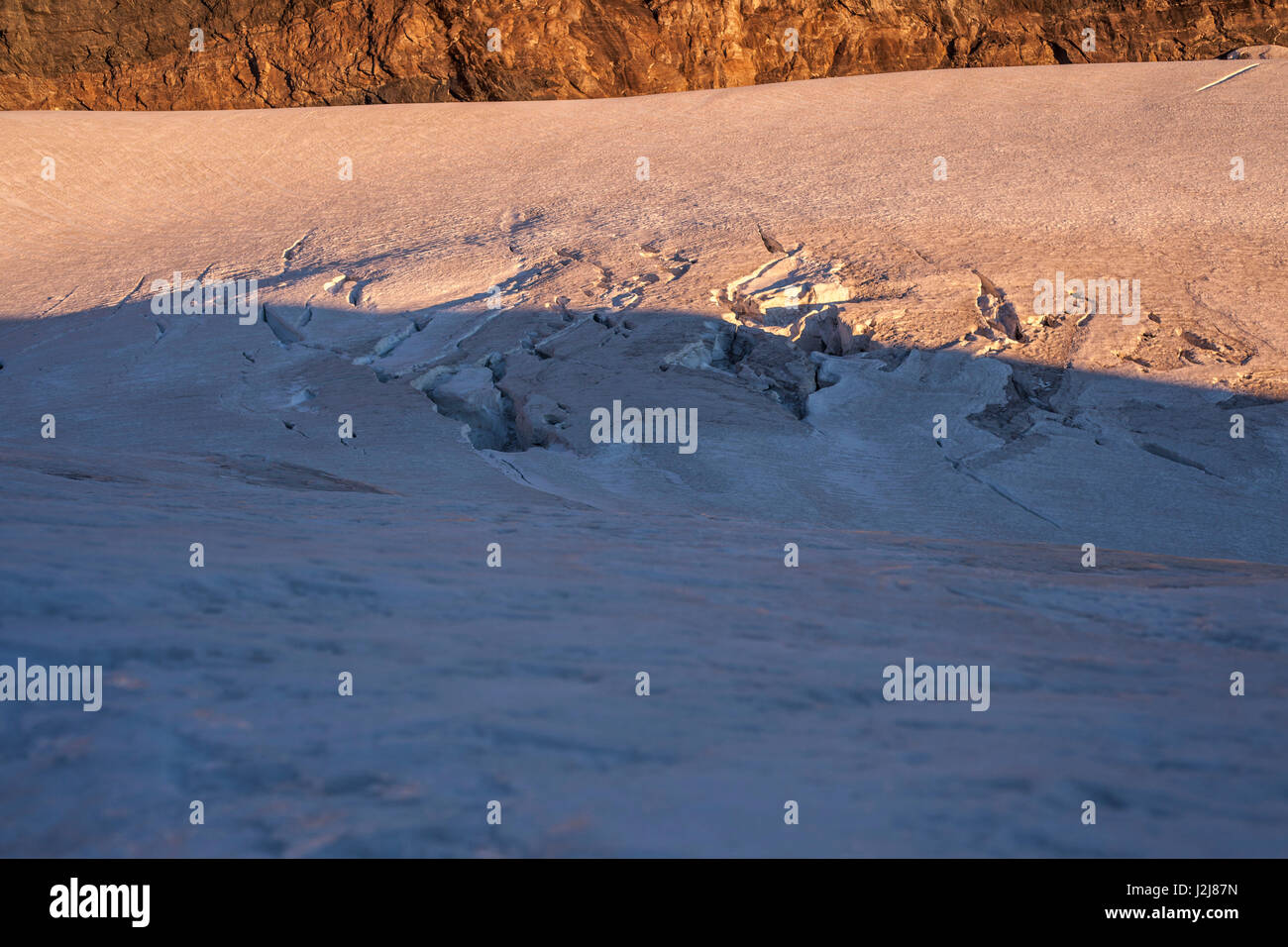 crevasses, sunlight, trekking, scenery, rock, glaciers, silence, lonely ...